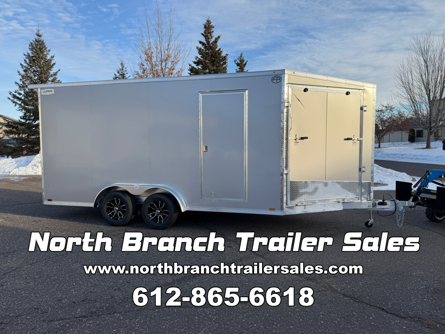 New 2026 Lightning Trailers LTFES716TA2 7.5 Snowmobile Trailer for sale ...