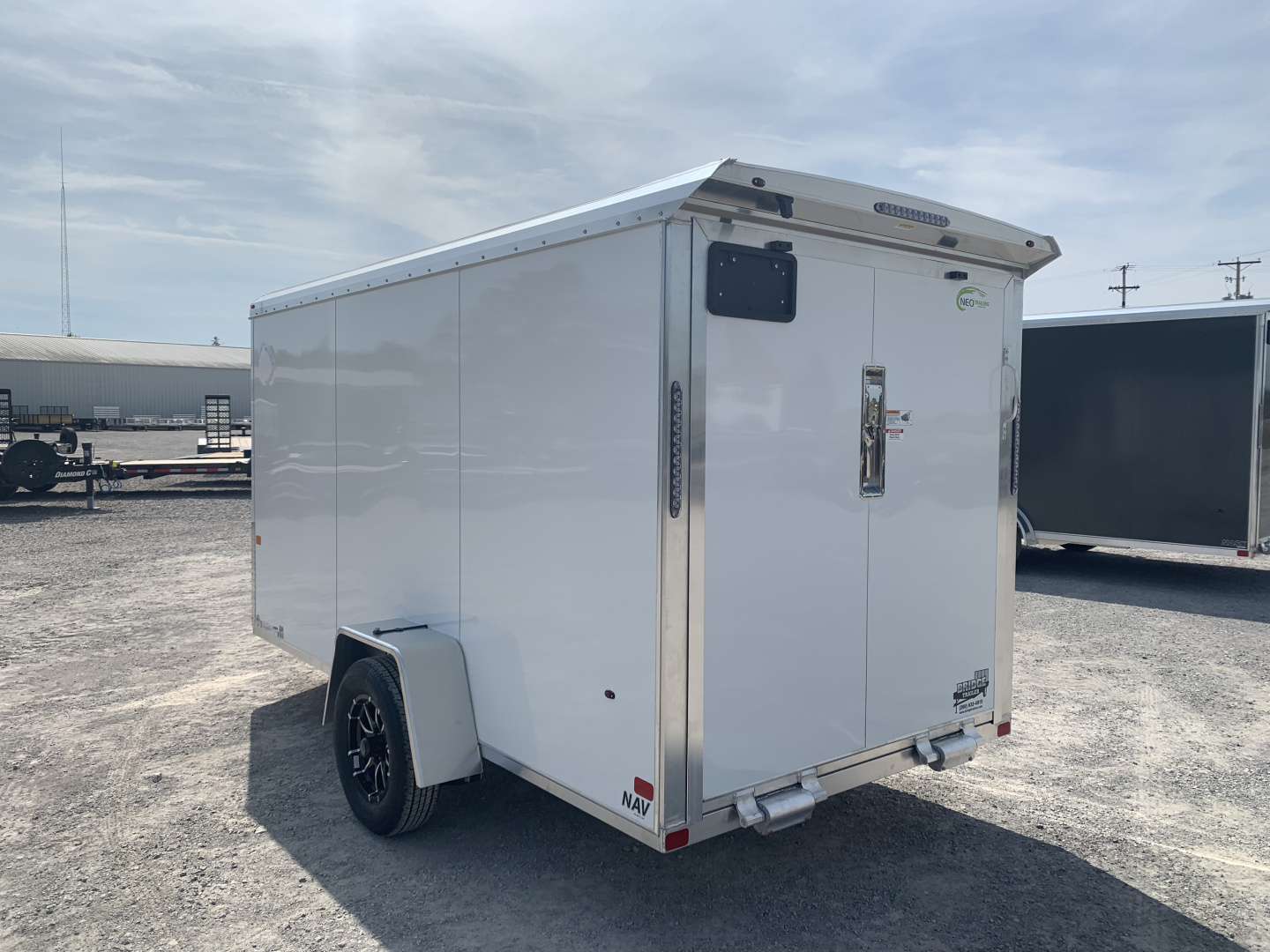 New 2026 NEO TRAILERS NAV126SRB (6' x 12') 2.9K V-Nose Cargo / Enclosed ...
