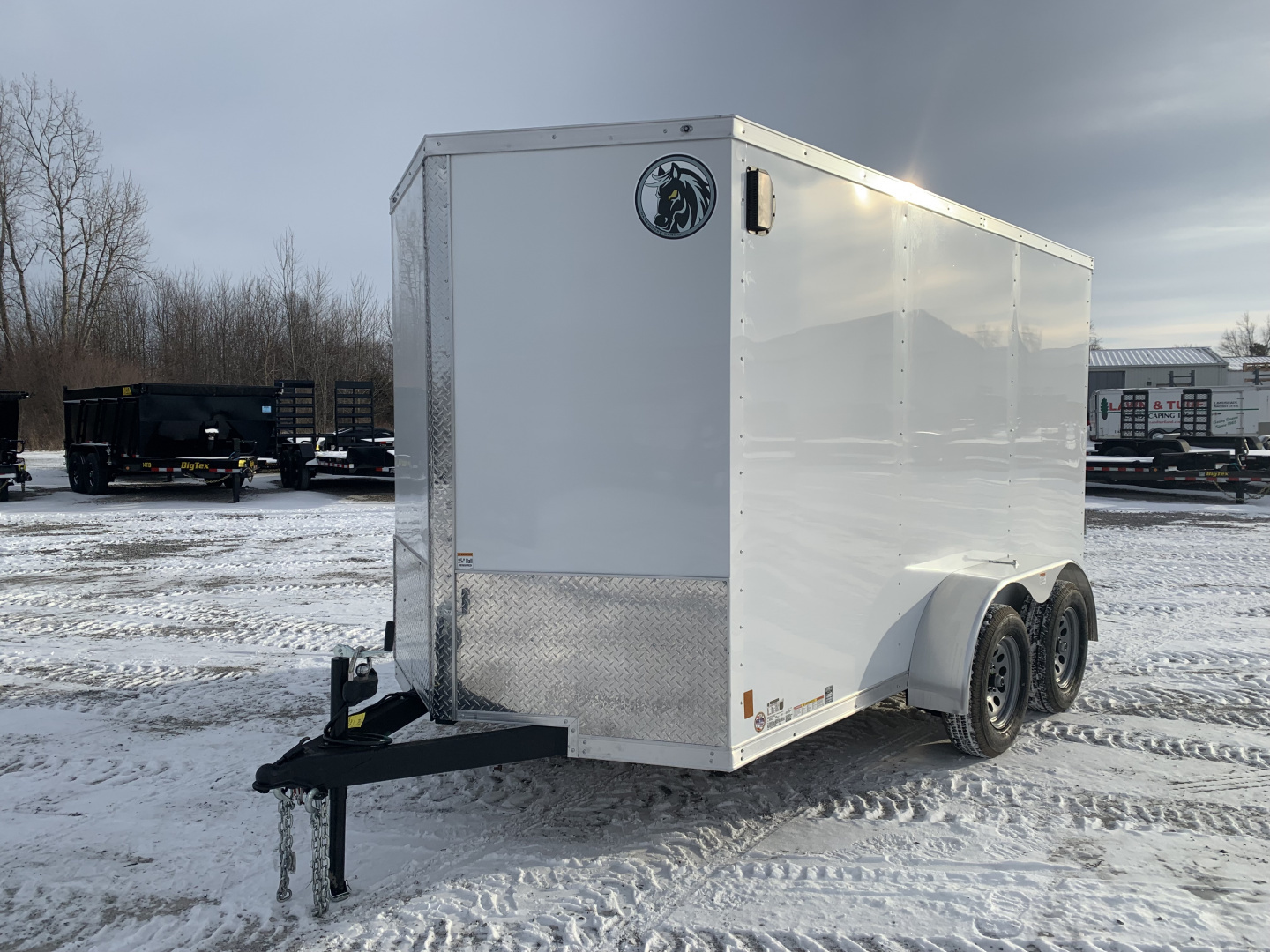 New 2026 Darkhorse Cargo DHW6X12TA35 (6' X 12') 7K V-Nose 2500 Series ...