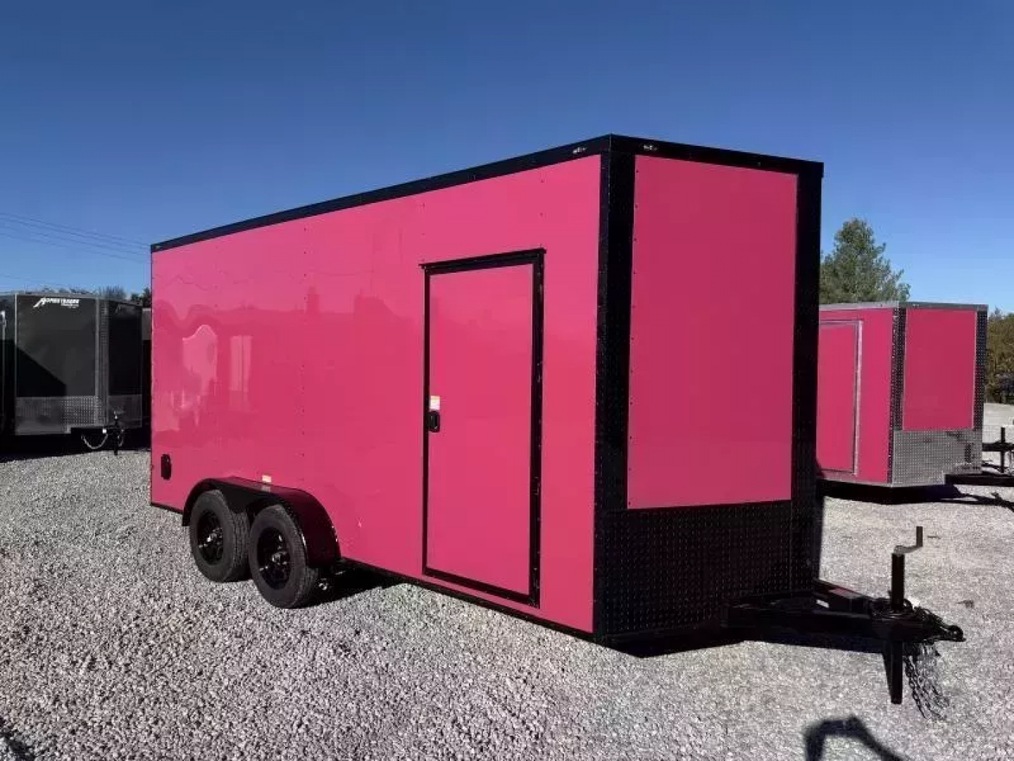 New 2026 Golden Cargo 7x16 TA (7.3 HT) PINK BLACKOUT .80 Polycore Cargo ...