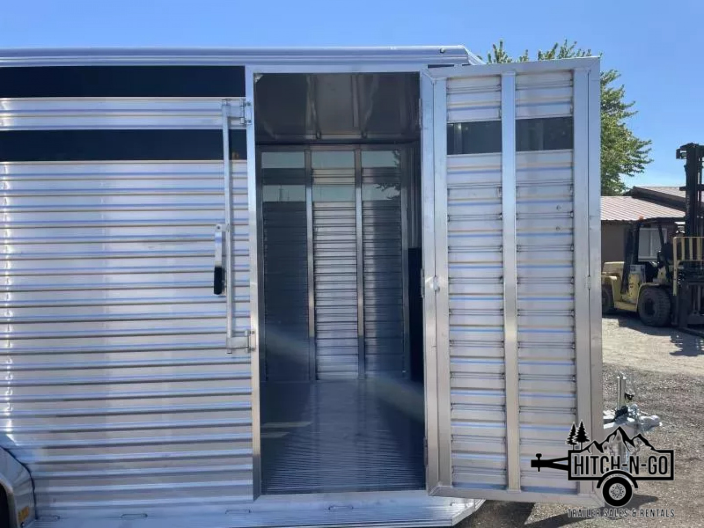 New 2025 Frontier 7.5x16' 7" Livestock Bumper Pull Stock Trailer for ...