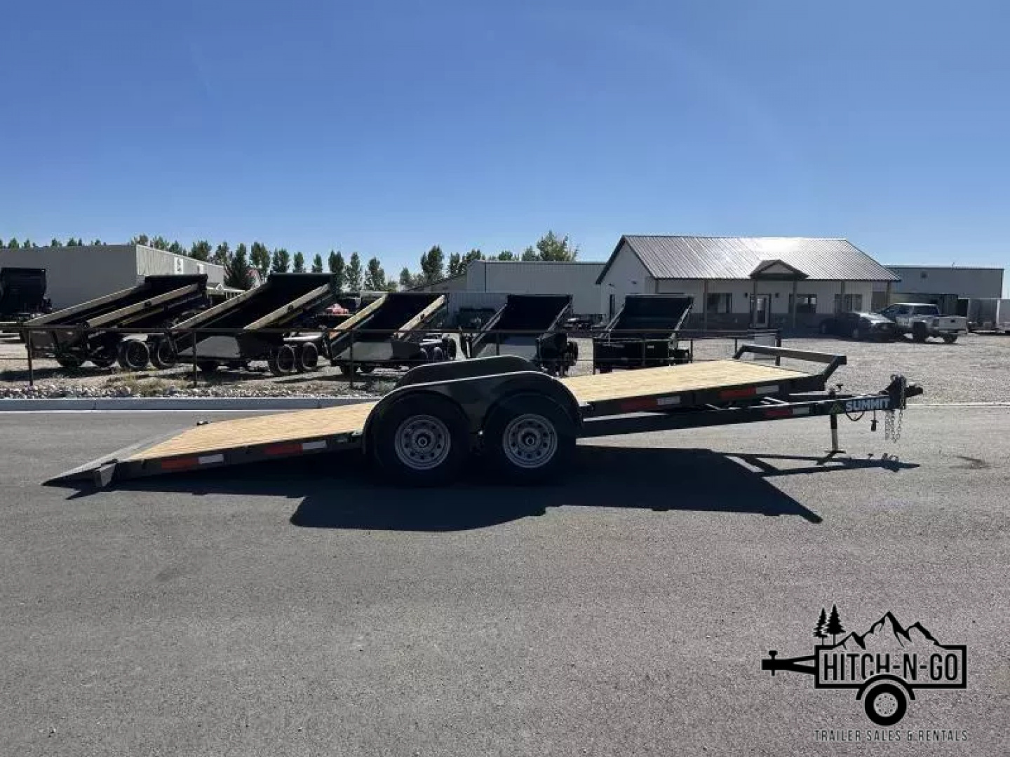 New 2025 Summit Cascade 7x18 10k Full Tilt Deck Trailer with Removable ...