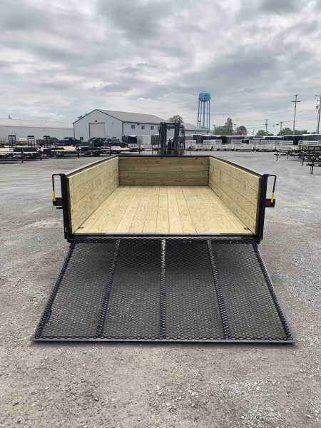 New 2026 AMO A9612WG (76" x 12') 2.9K Wood Side Utility Trailer for ...