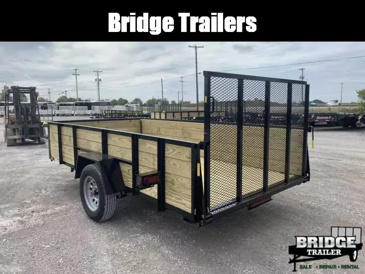 New 2026 AMO A9612XWG (82" x 12') 2.9K Highside Utility Trailer for ...