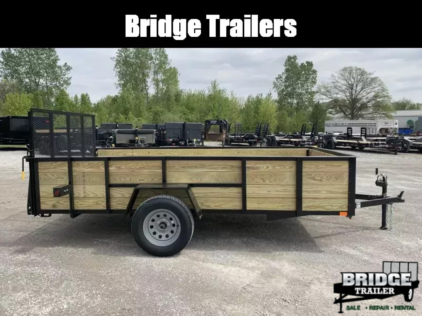 New 2026 AMO A9612XWG (82" x 12') 2.9K Highside Utility Trailer for ...
