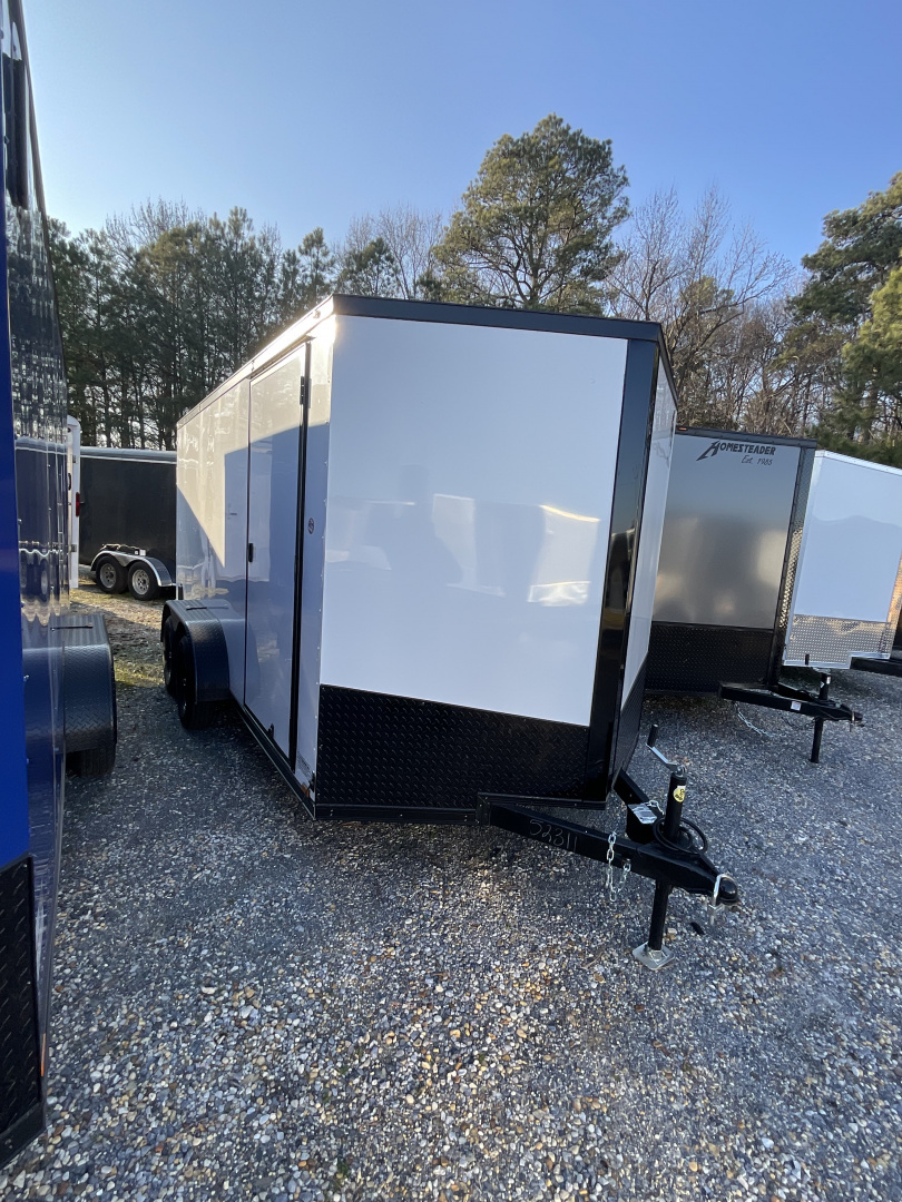 New 2026 Spartan 23818 7 x 14 white/blk Cargo / Enclosed Trailer for ...