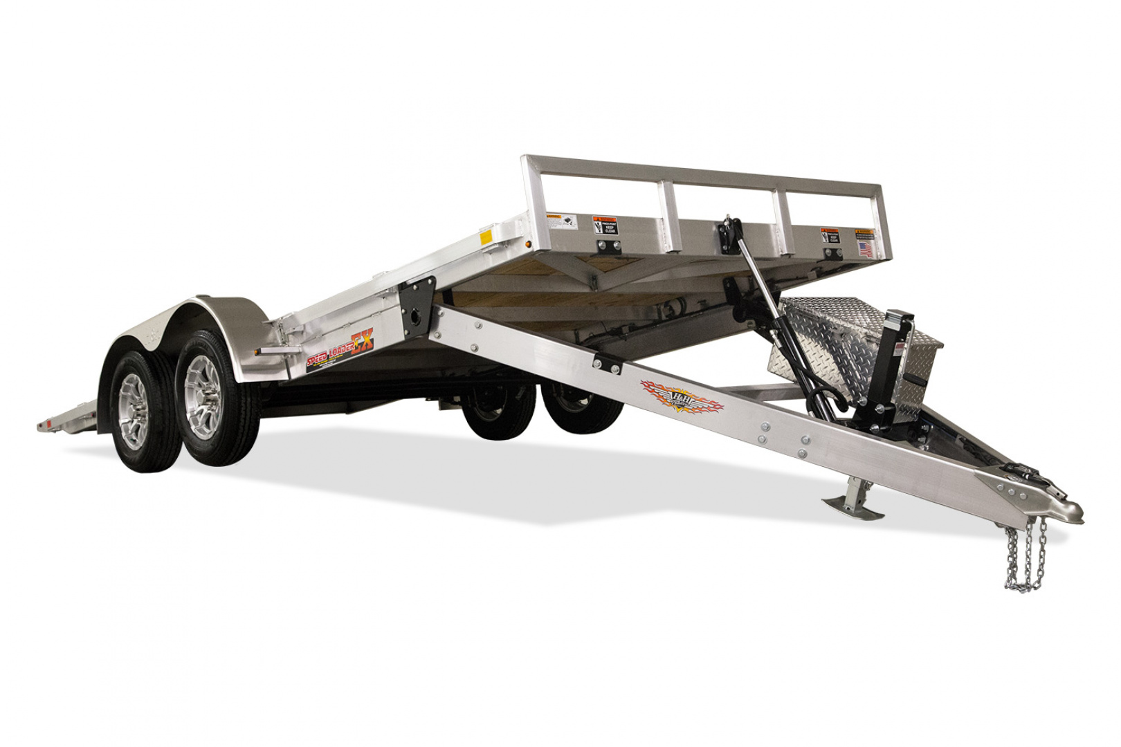 New H and H Trailer 82x20 Aluminum Electric Tilt Speed Loader Car ...