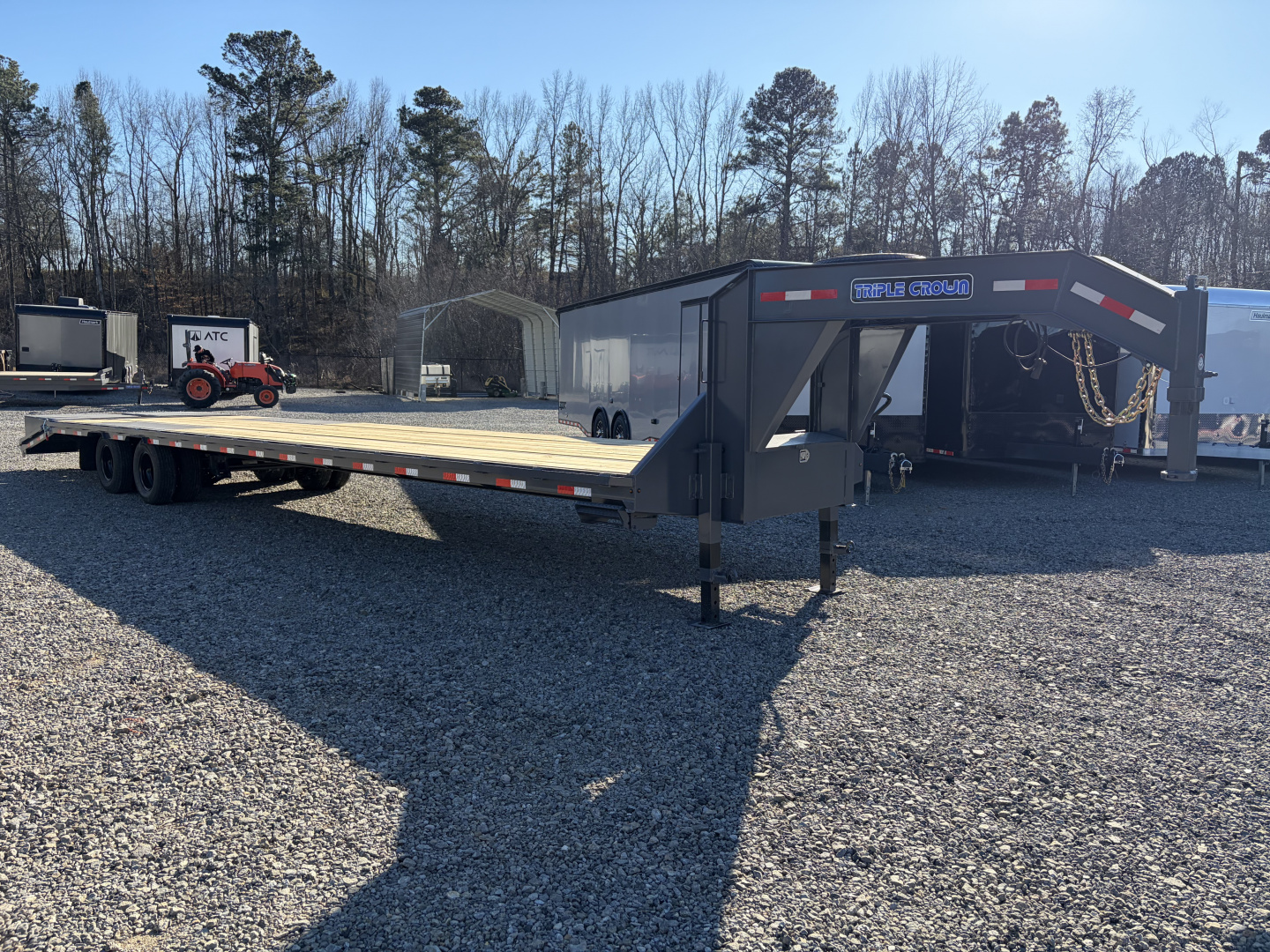 New 2026 Triple Crown 40' Gooseneck Equipment Trailer, 23K GVWR, Tandem ...